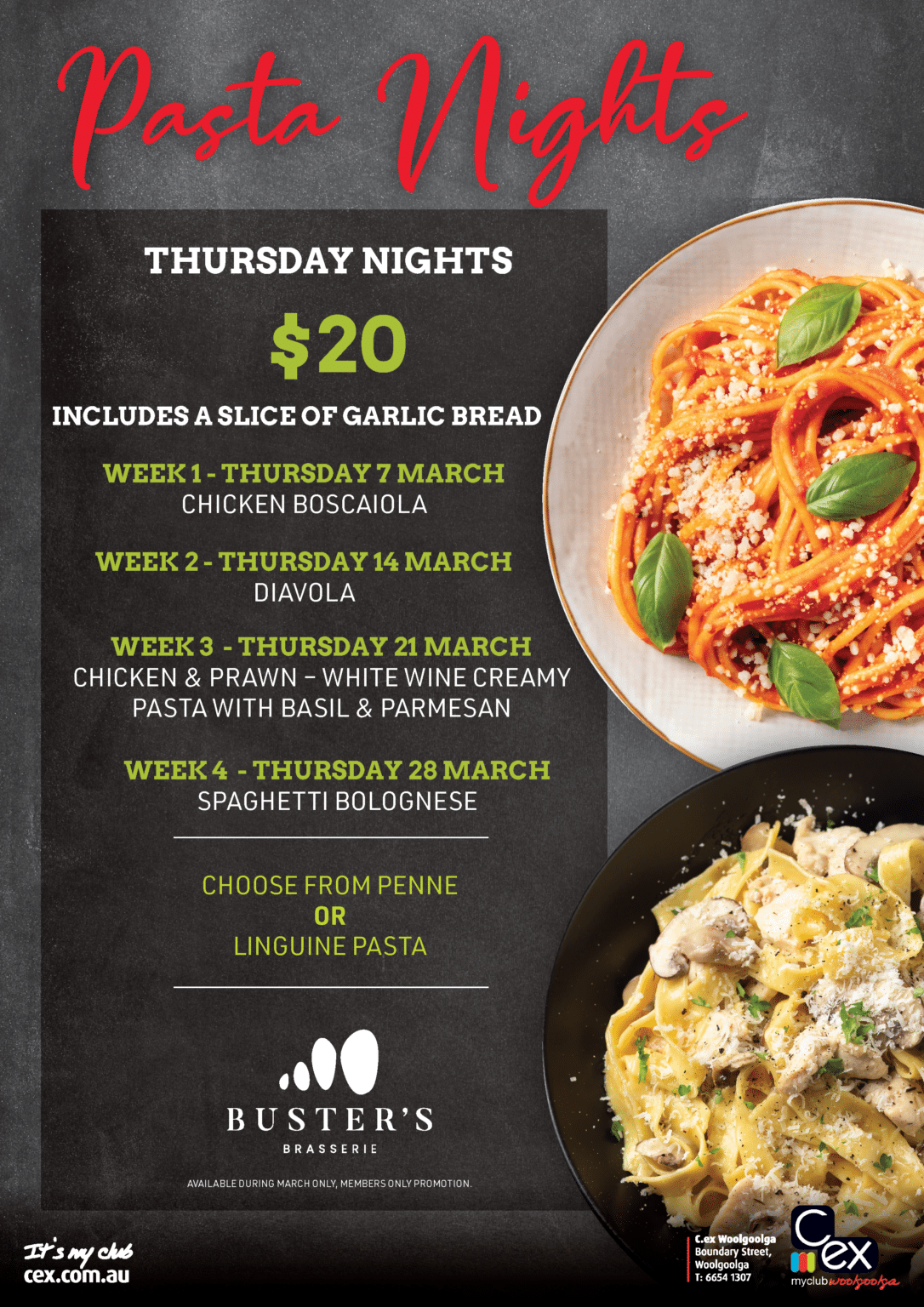 Pasta Nights - C.ex Group
