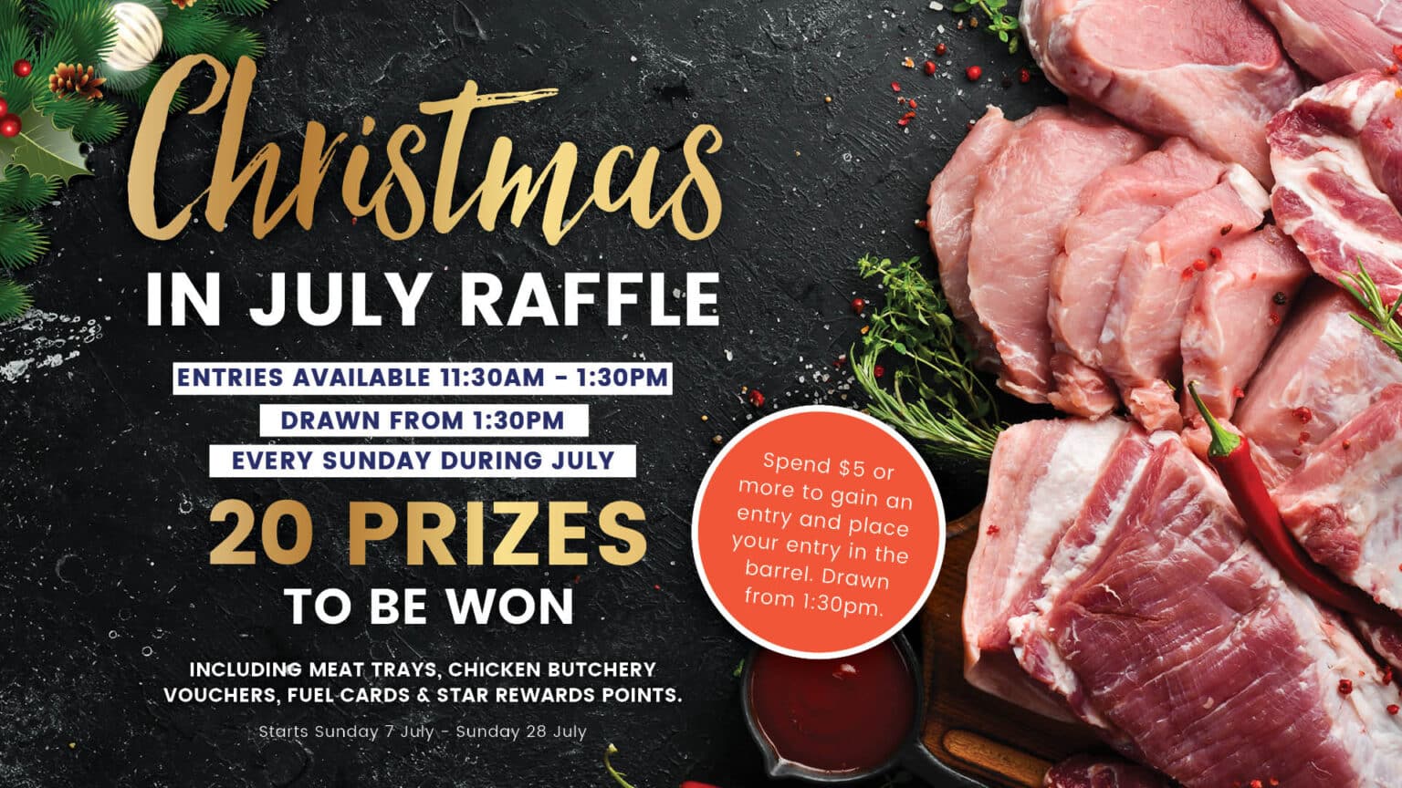 Christmas in July Raffles - C.ex Group